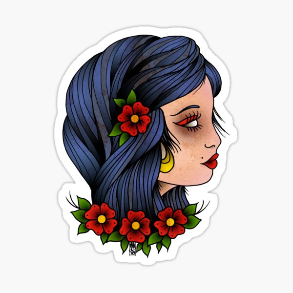 Gypsy Tattoo Stickers | Redbubble