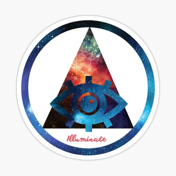 "Illuminate Triangle" Sticker by shanin666 | Redbubble