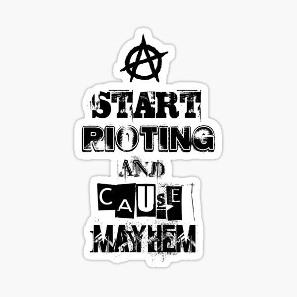 "Philosophy of the Anarchist" Sticker by S-Shadowman | Redbubble