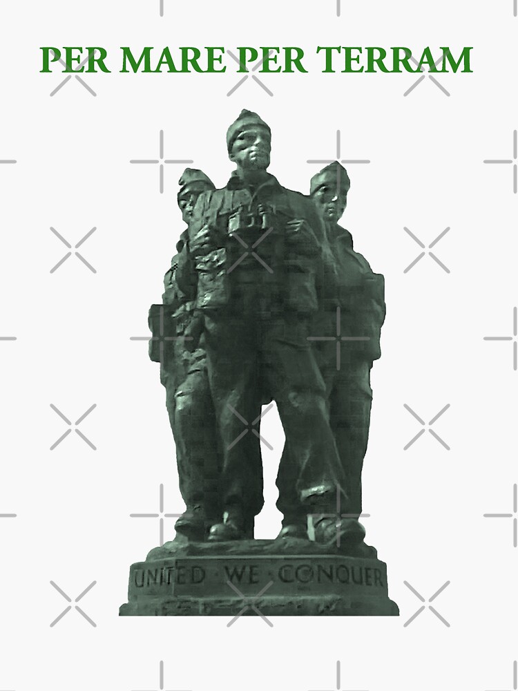 "Royal Marines Commando Tee Shirt" Sticker for Sale by CatherineV ...