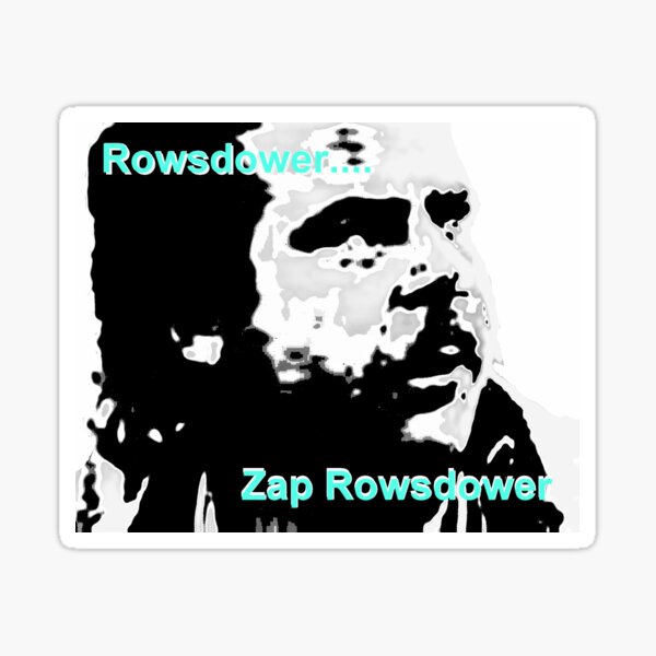 "Zap Rowsdower" Sticker for Sale by twynklebat | Redbubble