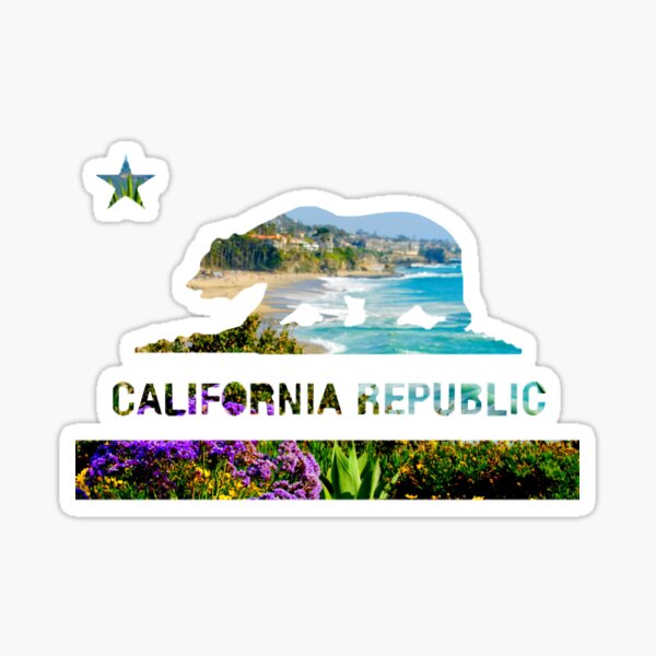 "CALIFORNIA REPUBLIC" Sticker for Sale by CaptainCurt | Redbubble