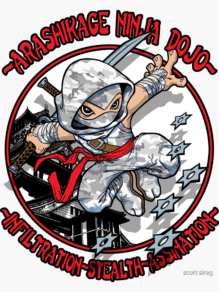 "Ninja Dojo" Sticker by noctrnlcry | Redbubble