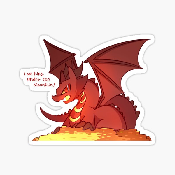 "Smaug the Kawaii" Sticker by Timanator3000 | Redbubble