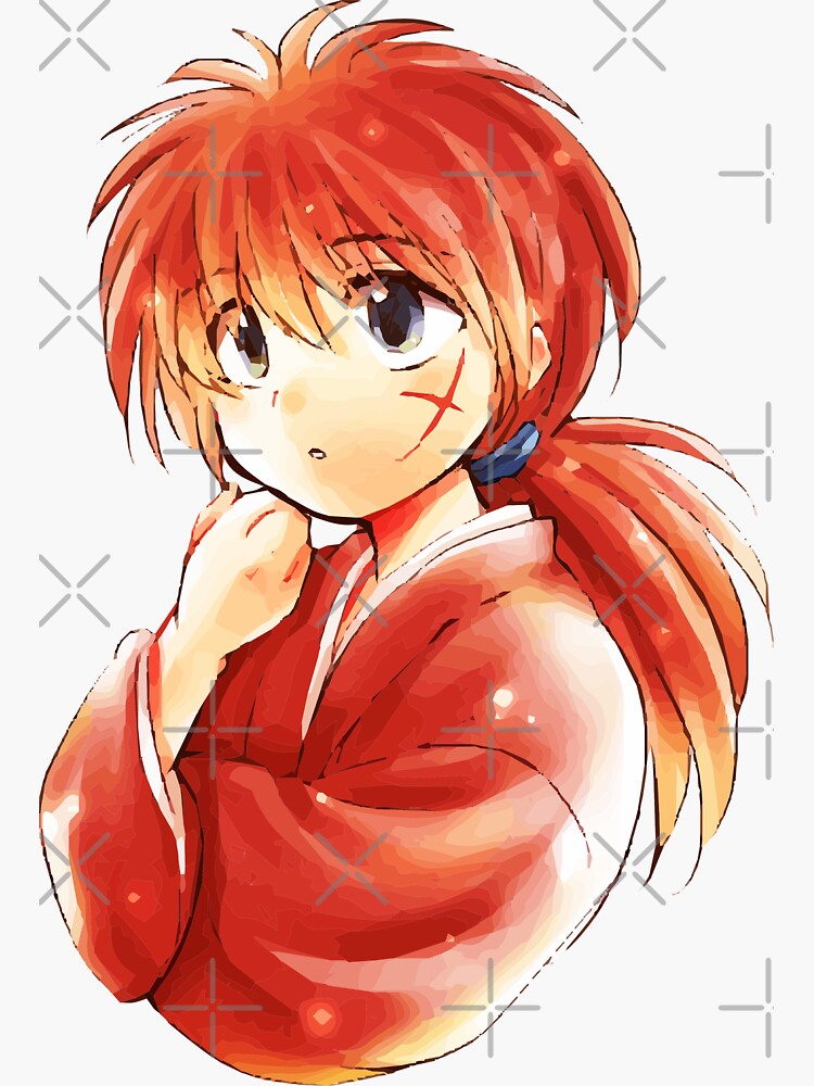 "Cute Samurai X" Sticker for Sale by chibicuty | Redbubble