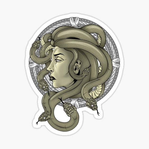 "Medusa" Sticker by ccourts86 | Redbubble