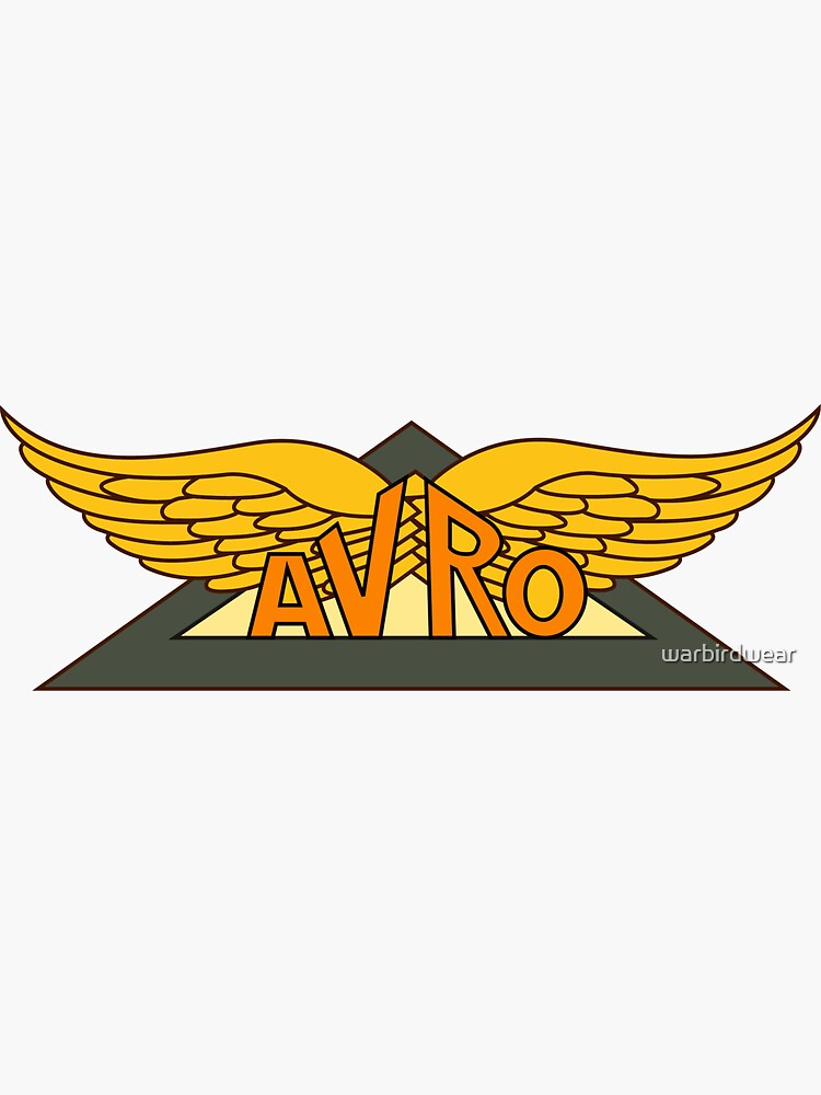 "Avro Aircraft Company Logo" Sticker for Sale by warbirdwear | Redbubble