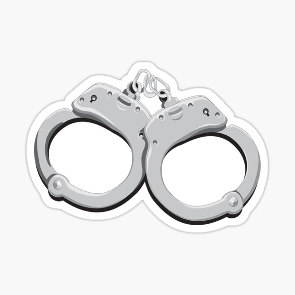 "Handcuffs" Sticker by snapperk9 | Redbubble