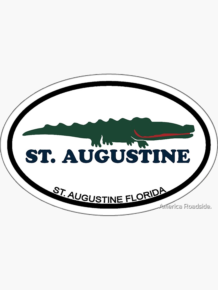 "St. Augustine - Florida." Sticker for Sale by America Roadside ...
