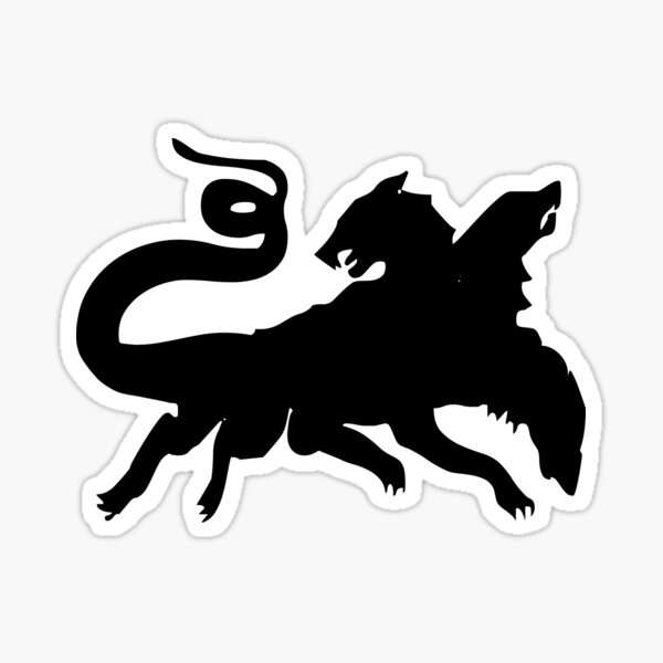 "Cerberus" Sticker by Smaragdas | Redbubble