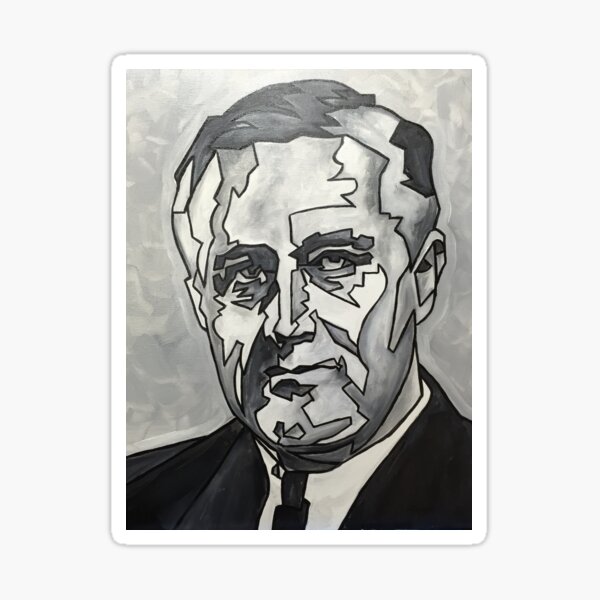 "FDR" Sticker for Sale by SimPaticoArt | Redbubble