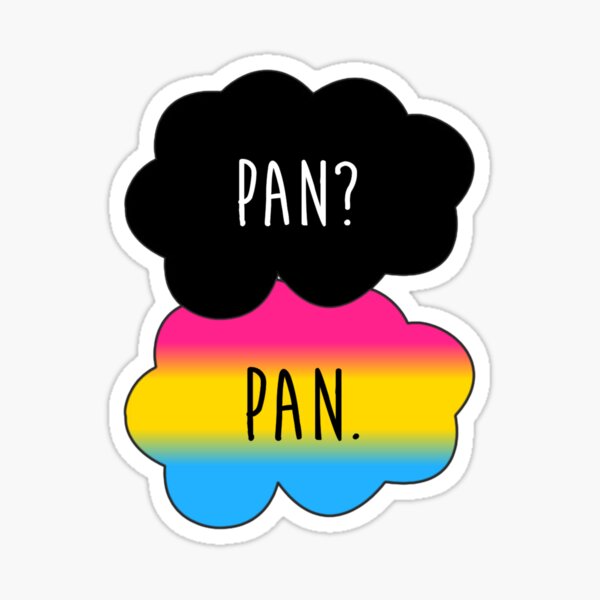 "Pan? Pan." Sticker for Sale by shaneisadragon | Redbubble