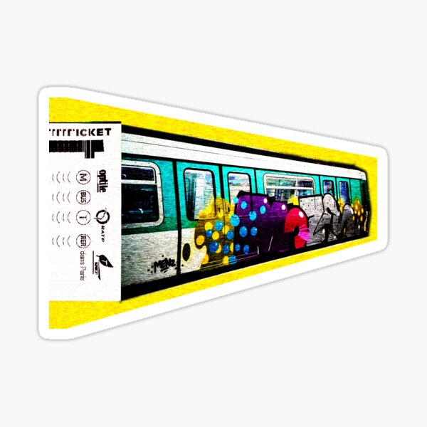 "PARIS metro" Sticker for Sale by PolarVeal | Redbubble