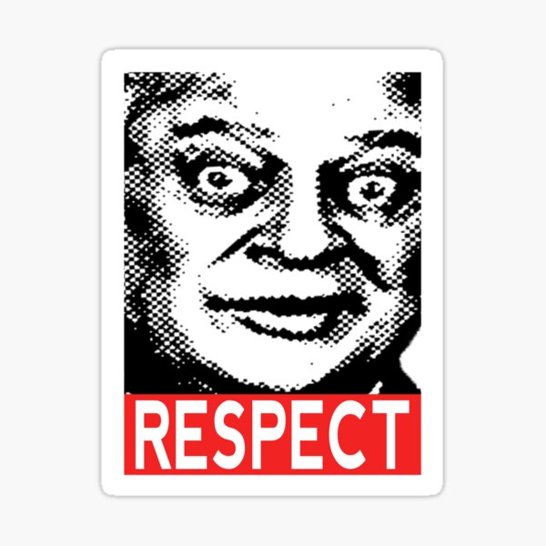 "Respect" Sticker for Sale by sofakingloud | Redbubble