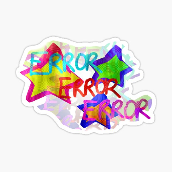 "Vaporwave-ERROR" Sticker by NeonOf1986 | Redbubble