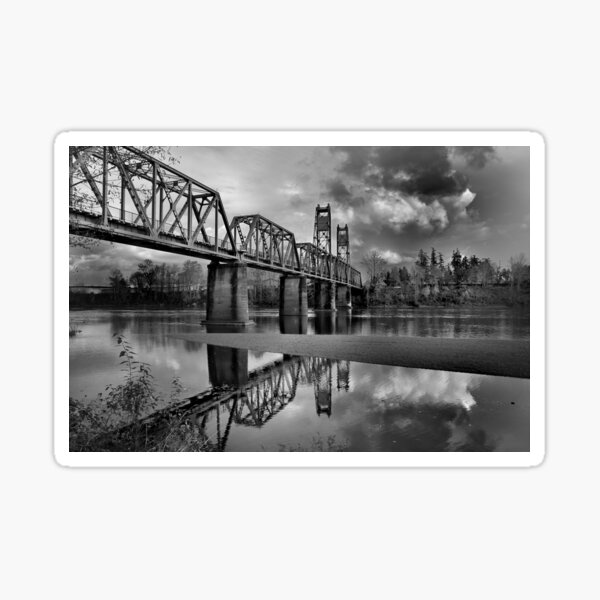 "Old Rail Road Bridge" Sticker for Sale by pdsfotoart | Redbubble