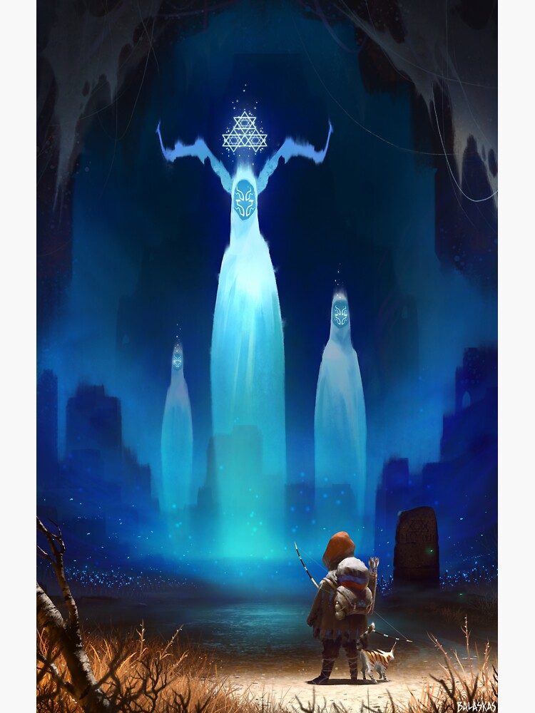 "Journey of Anoh: Ancestral Spirits" Sticker for Sale by cbalaskas ...