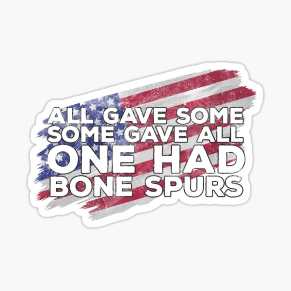 Cadet Bone Spurs Stickers | Redbubble