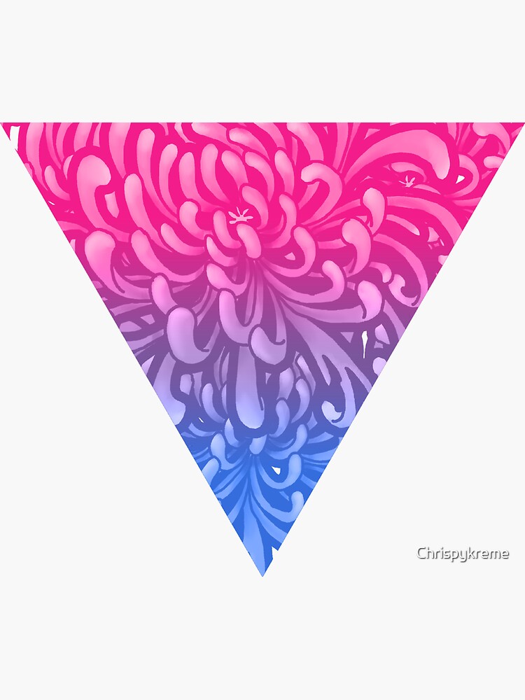 "Bi Pride Triangle" Sticker for Sale by Chrispykreme | Redbubble