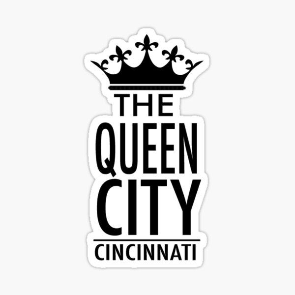 "Cincinnati - The Queen City" Sticker for Sale by audrence | Redbubble