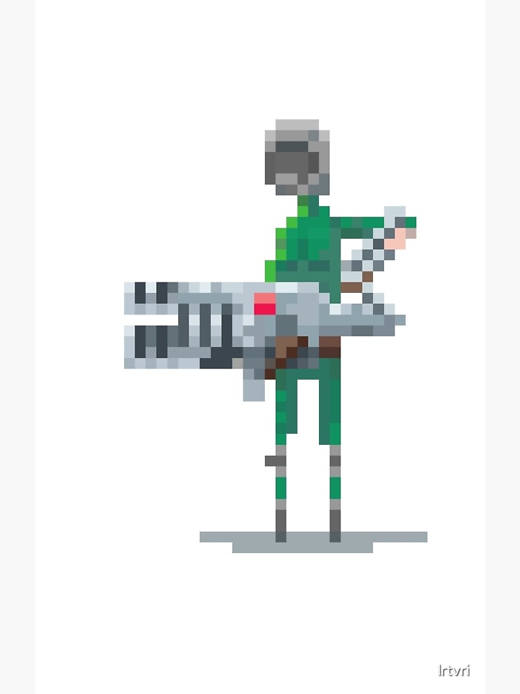 "Green doomguy pixelart tribute" Sticker for Sale by lrtvri | Redbubble