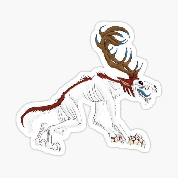 "Wendigo" Sticker for Sale by ginochic | Redbubble