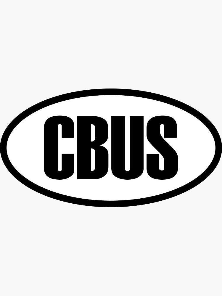 "CBUS Columbus, Ohio" Sticker for Sale by poopsiebear | Redbubble
