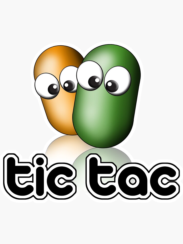 "tic tac" Sticker for Sale by mosesbrown | Redbubble