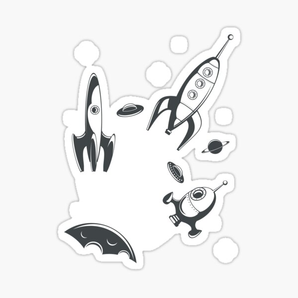 "retro cosmo " Sticker by ychty | Redbubble