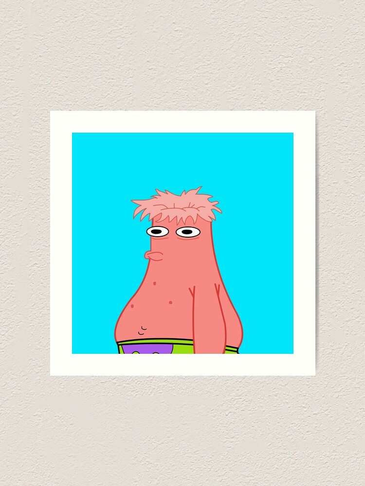 "Ripped Head Pin Head Patrick - SpongeBob" Art Print by CarlosGA ...
