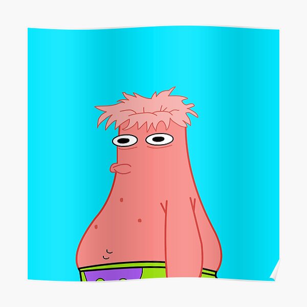"Ripped Head Pin Head Patrick - SpongeBob" Poster by CarlosGA | Redbubble
