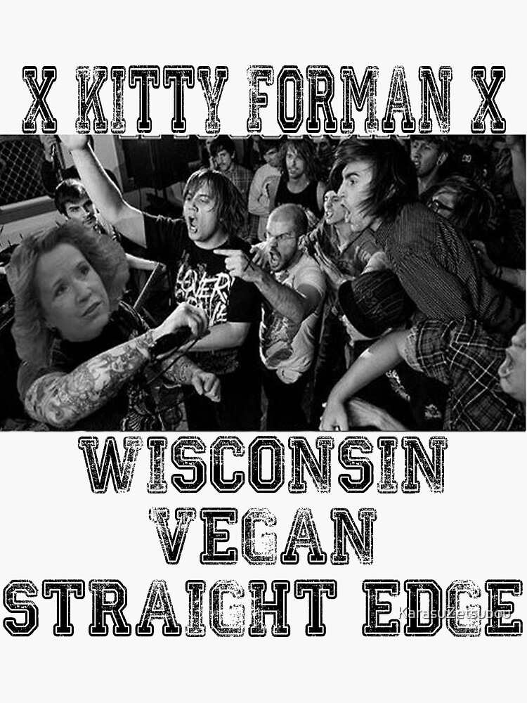 "xVx Wisconsin xVx VEGAN Straight Edge" Sticker for Sale by ...