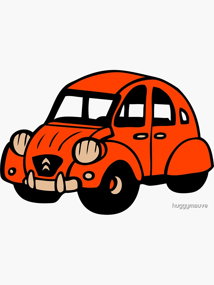 "2cv vintage french car citroen" Sticker for Sale by huggymauve | Redbubble