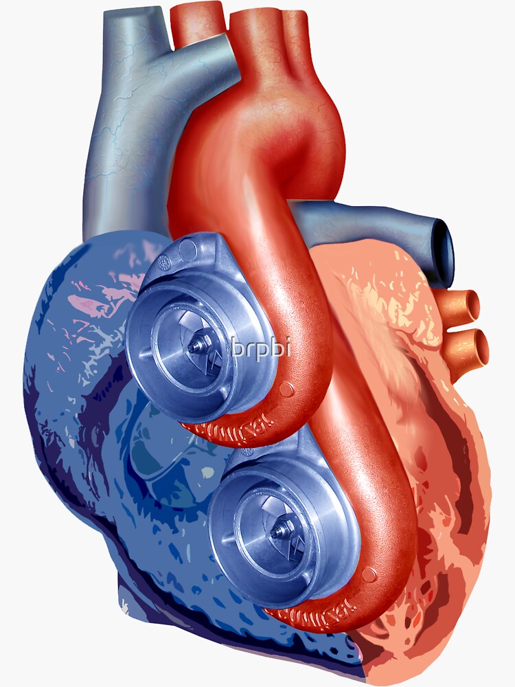 "Twin Turbo Heart" Sticker by brpbi | Redbubble