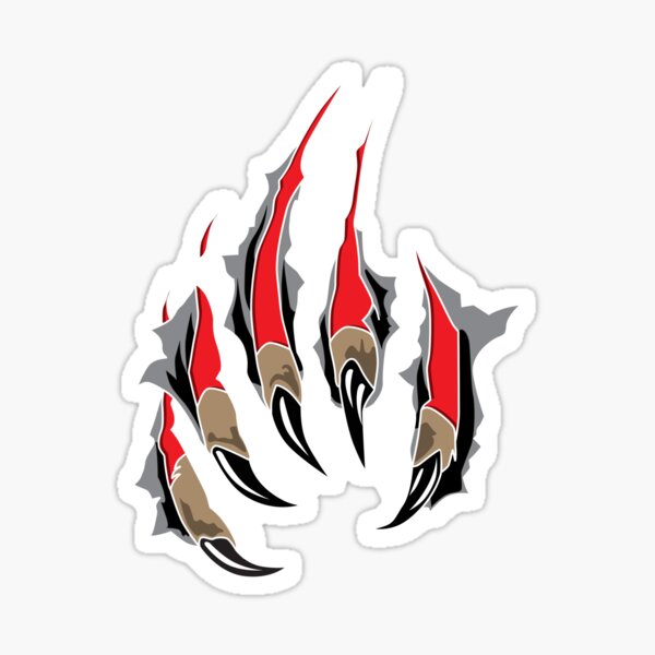 Claw Marks Stickers | Redbubble