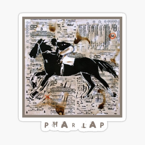 "Phar Lap" Sticker by michelara | Redbubble