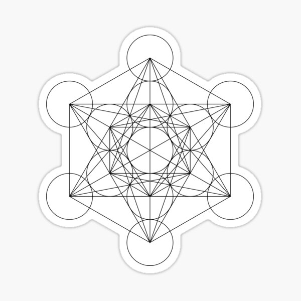 "Flower of life - line drawing" Sticker for Sale by Randomthings ...