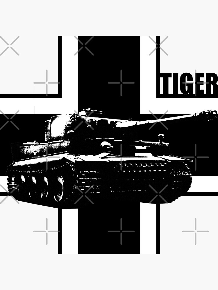 "tiger tank" Sticker for Sale by hottehue | Redbubble