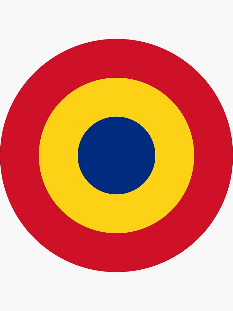 "Roundel of the Romanian Air Force" Sticker for Sale by abbeyz71 ...