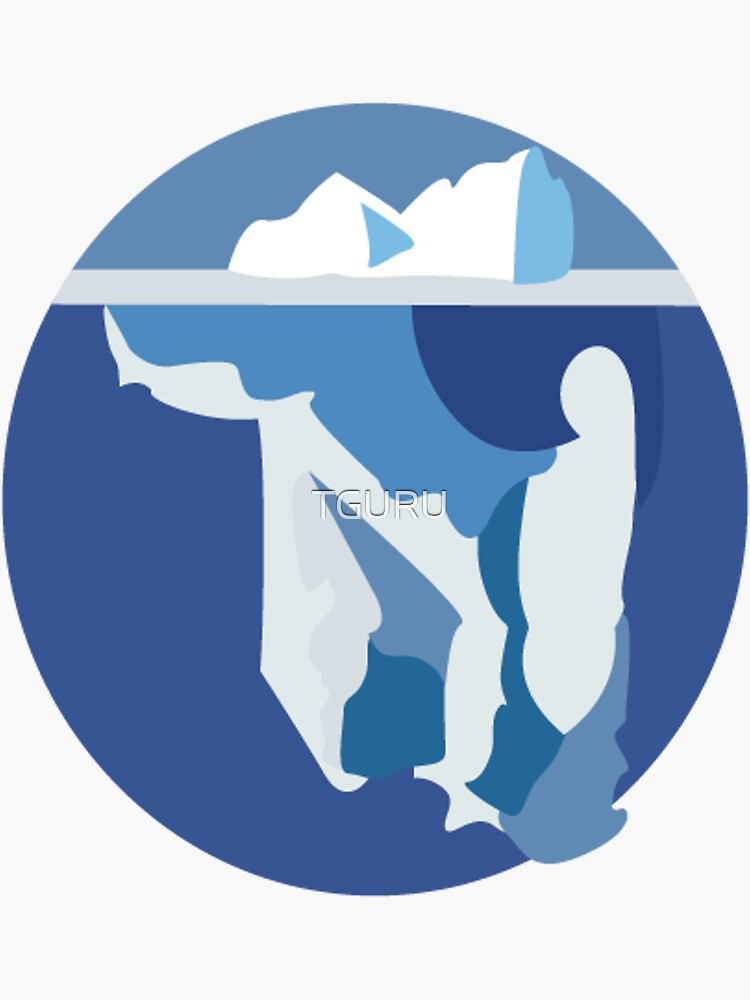 "Iceberg" Sticker for Sale by TGURU | Redbubble