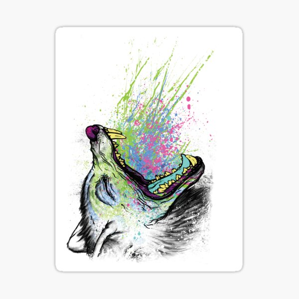 "fox puke. " Sticker for Sale by mutinydesigns | Redbubble