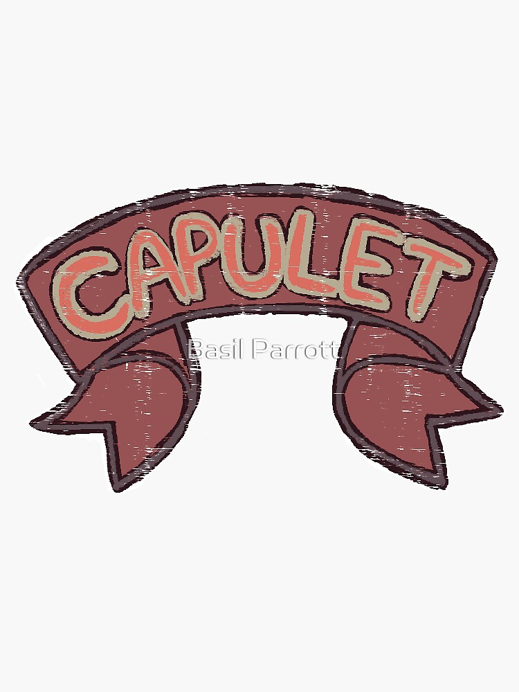 "Capulet Family Pride" Sticker for Sale by frillytough | Redbubble