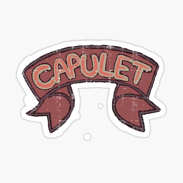 "Capulet Family Pride" Sticker for Sale by frillytough | Redbubble