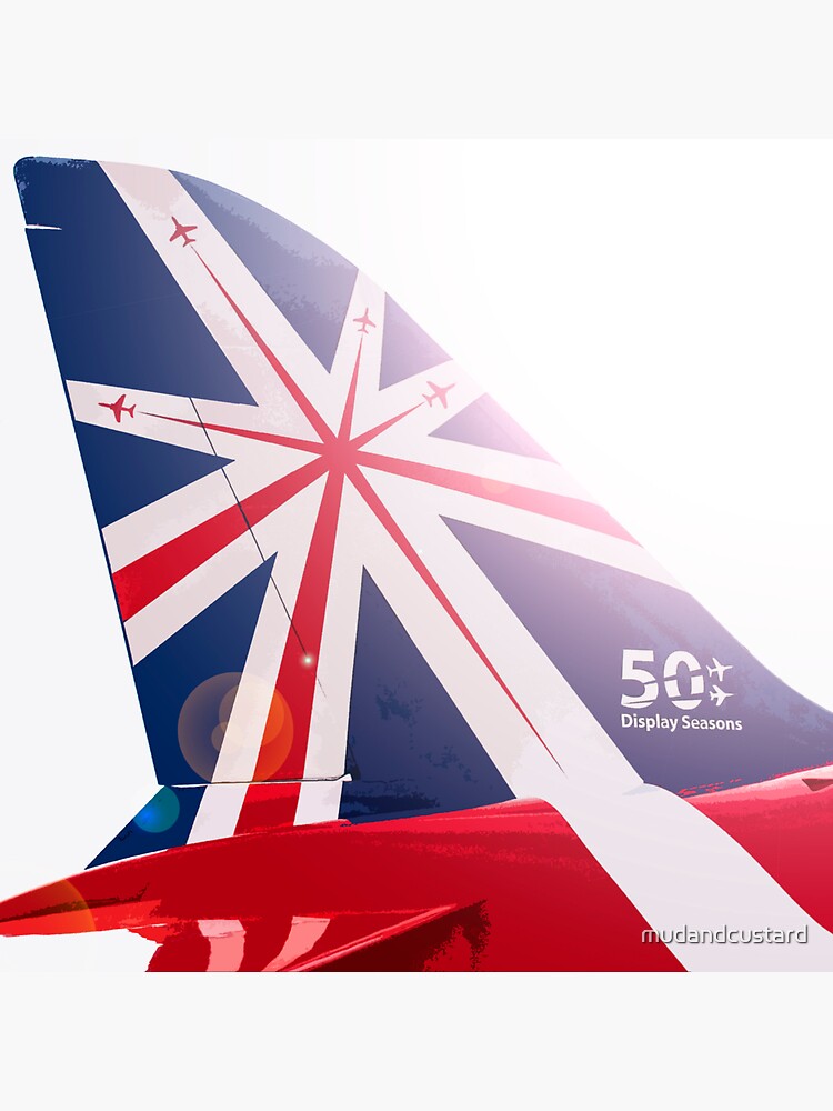 "Red Arrows - 50th Display Season" Sticker for Sale by mudandcustard ...
