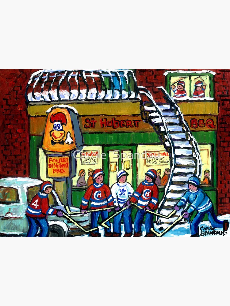 "POULET ST.HUBERT BBQ RESTAURANT MONTREAL WITH STREET HOCKEY CANADIAN ...