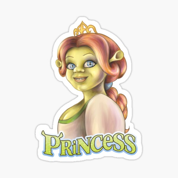 "Princess Fiona" Sticker for Sale by Ellador | Redbubble