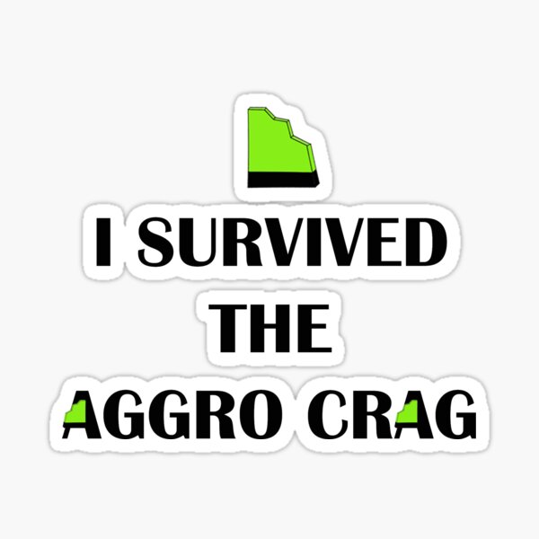 "Aggro Crag from Global GUTS" Sticker for Sale by madamebat | Redbubble