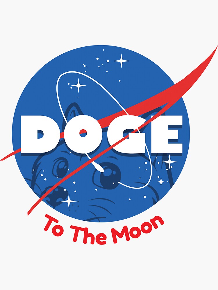 "Doge Nasa" Sticker for Sale by Tabner | Redbubble