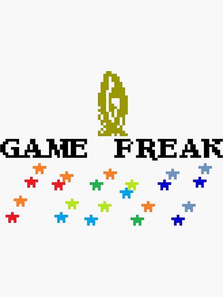 "Game Freak!" Sticker for Sale by MrRed | Redbubble