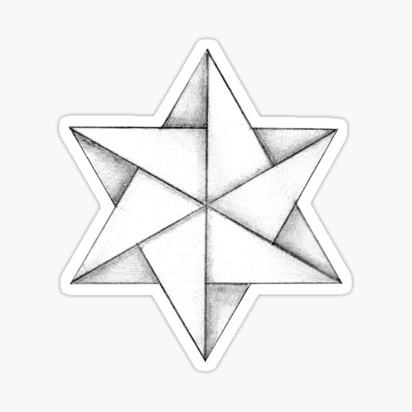 "Paper Star" Sticker by Technohippy | Redbubble